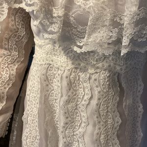 Dresses | Vintage Wedding Gown With Veil Union Made Label | Poshmark